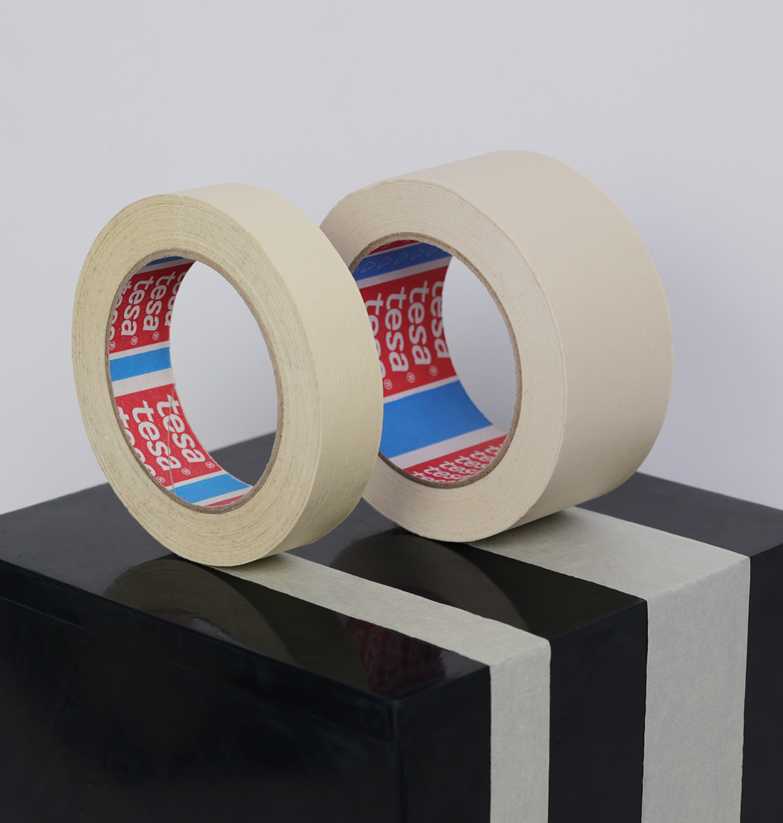 Beige Masking Tape - Finely Creped Indoor Masking Tape 50m Roll ...