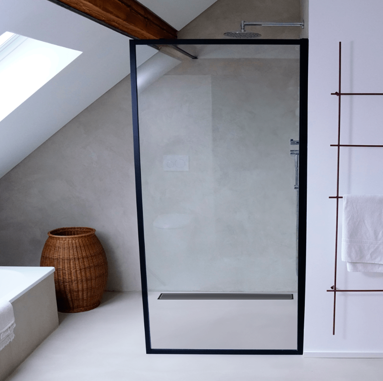 Linear Shower Tray (800mm Rectangular Grid) - Designed For Microcement ...