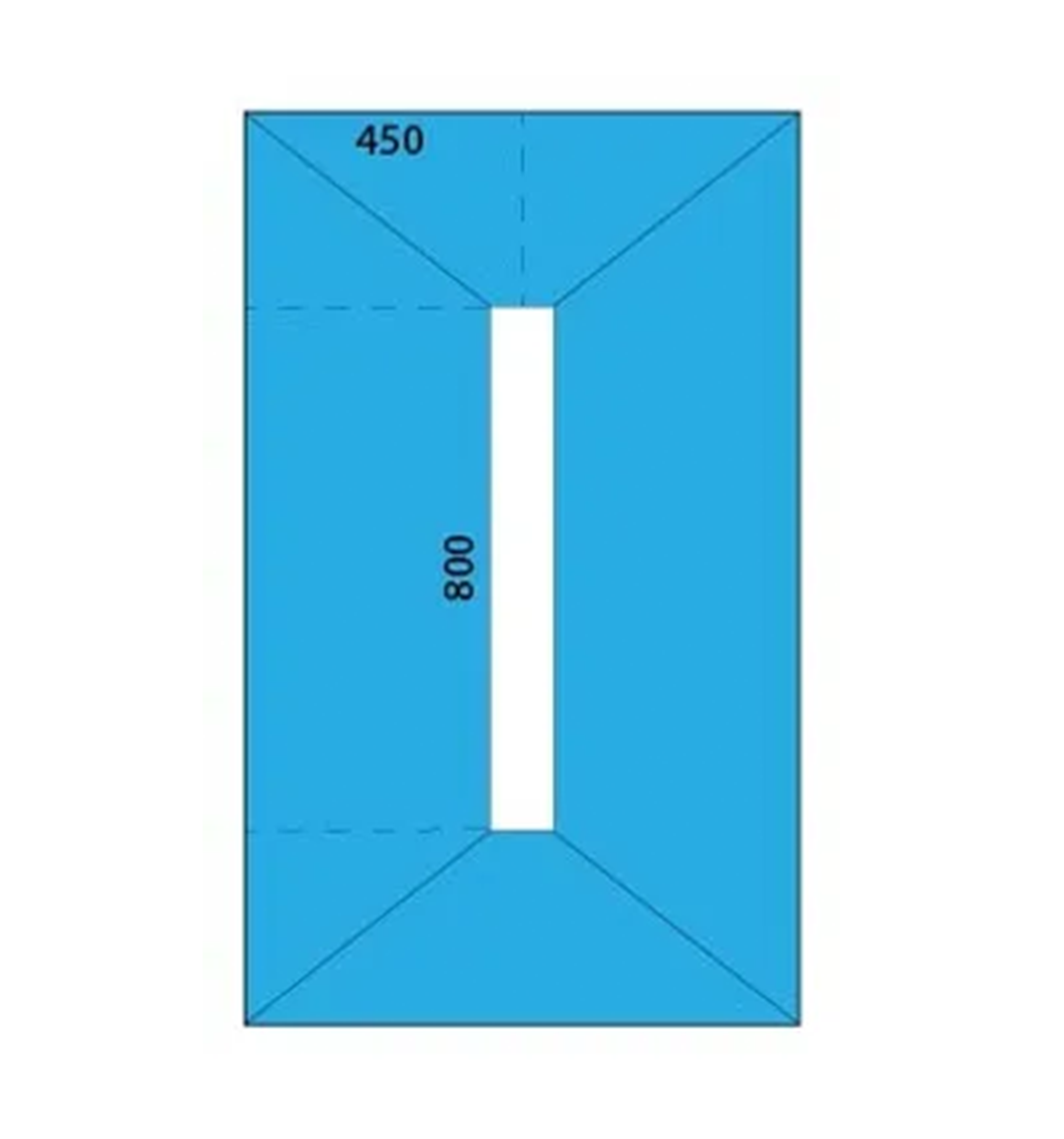 Linear Shower Tray (800mm Rectangular Grid) - Designed For Microcement ...